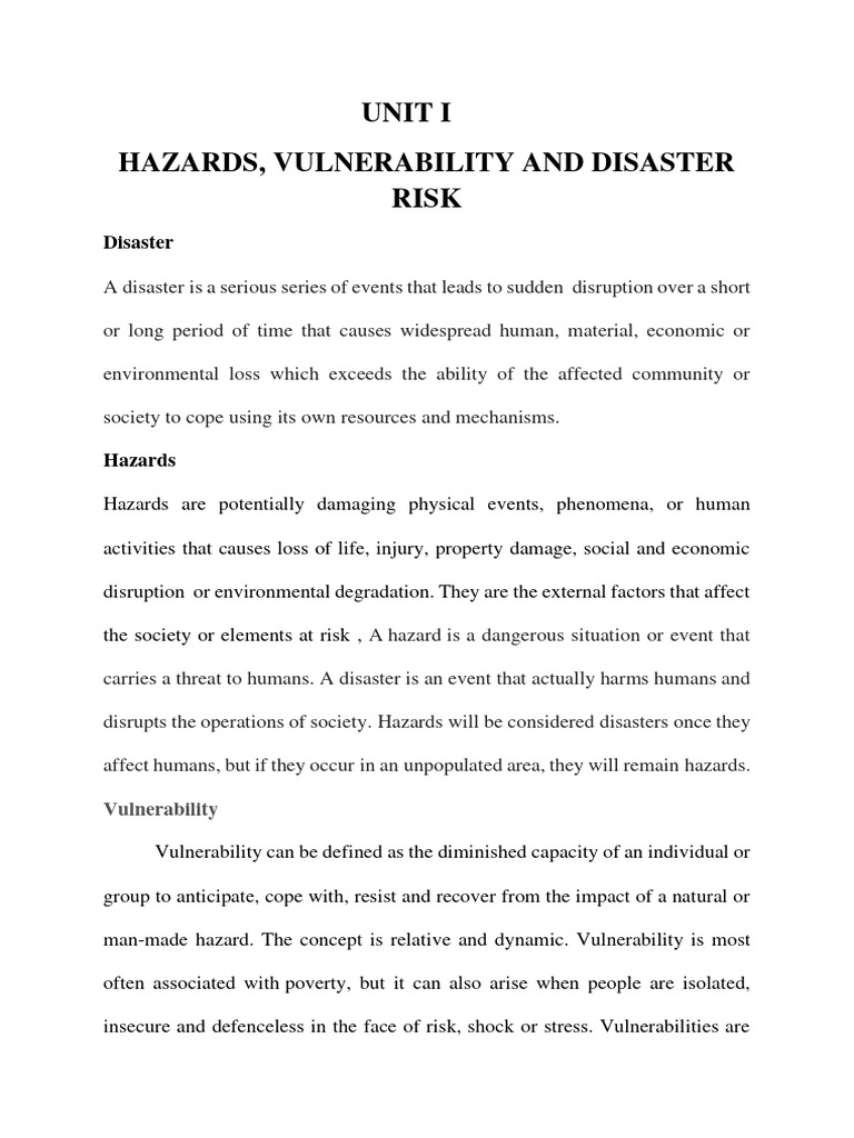 Disaster Risk Reduction Management | PDF