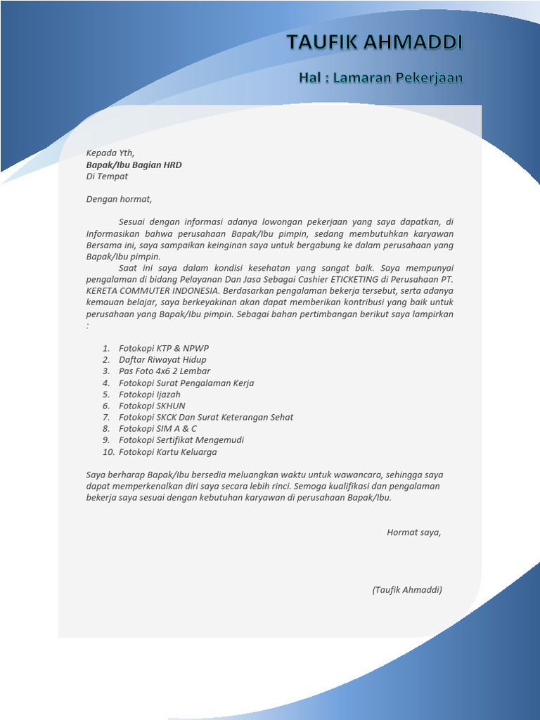 CV Taufik 2023 A2 | PDF