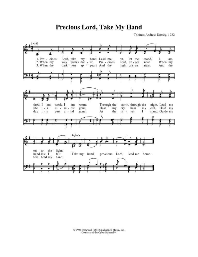Precious Lord, Take My Hand | PDF