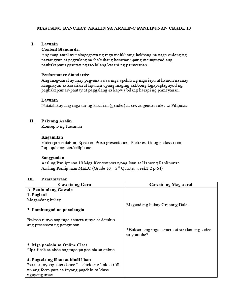 Konsepto Ng Kasarian Pdf