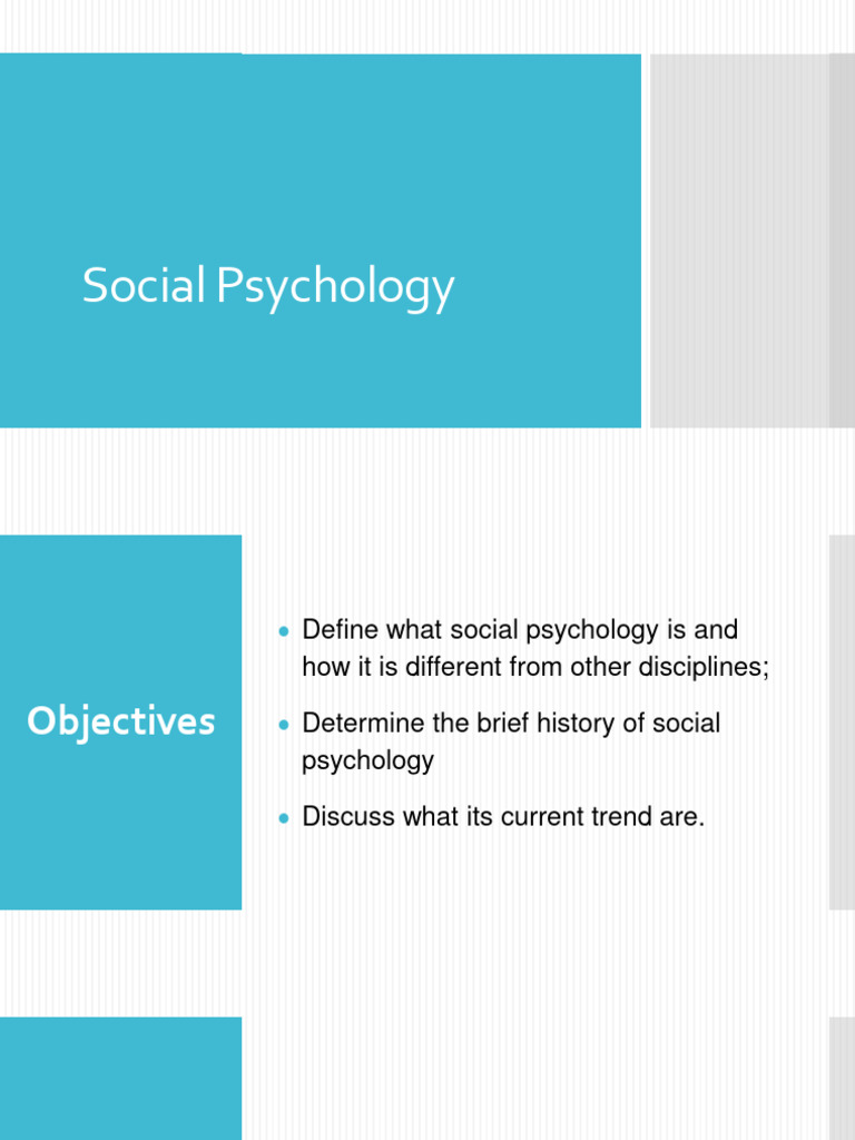 Chapter 1.1 - Social Psychology As A Discipline | PDF | Psychology ...