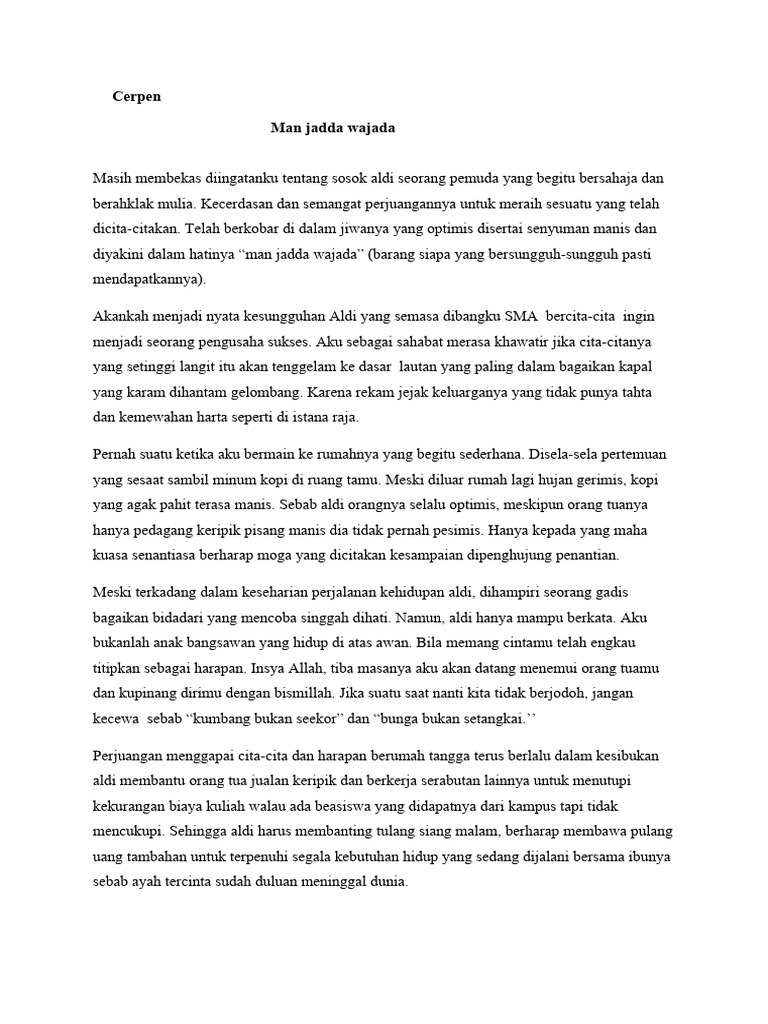 Cerpen Hermansyah, S.PD | PDF | Puisi