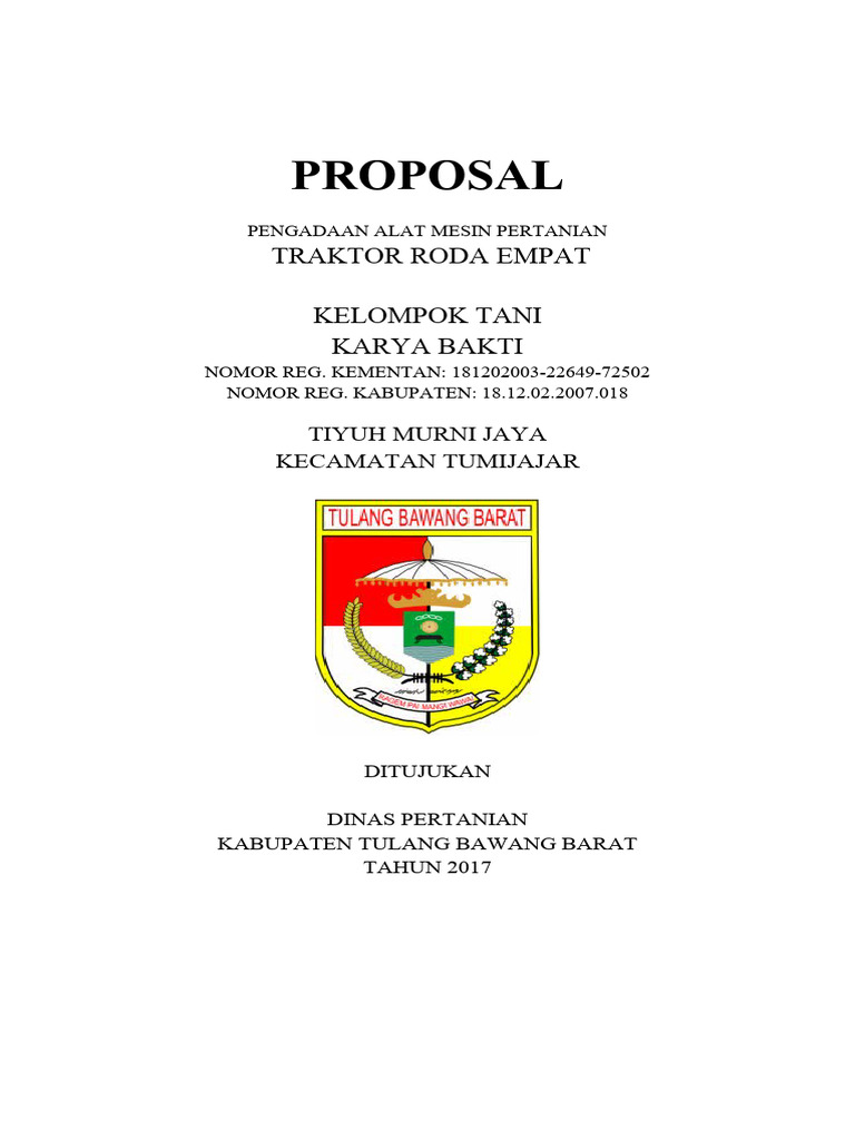 Proposal Traktor | PDF