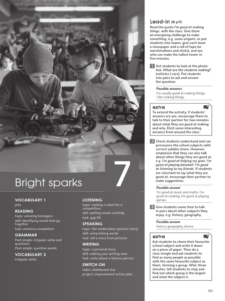 Gold Exp 2e A1 TB U7 | PDF | Question | English Language