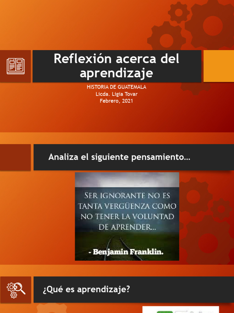 Reflexión Sobre El Aprendizaje | PDF | Aprendizaje | Mente