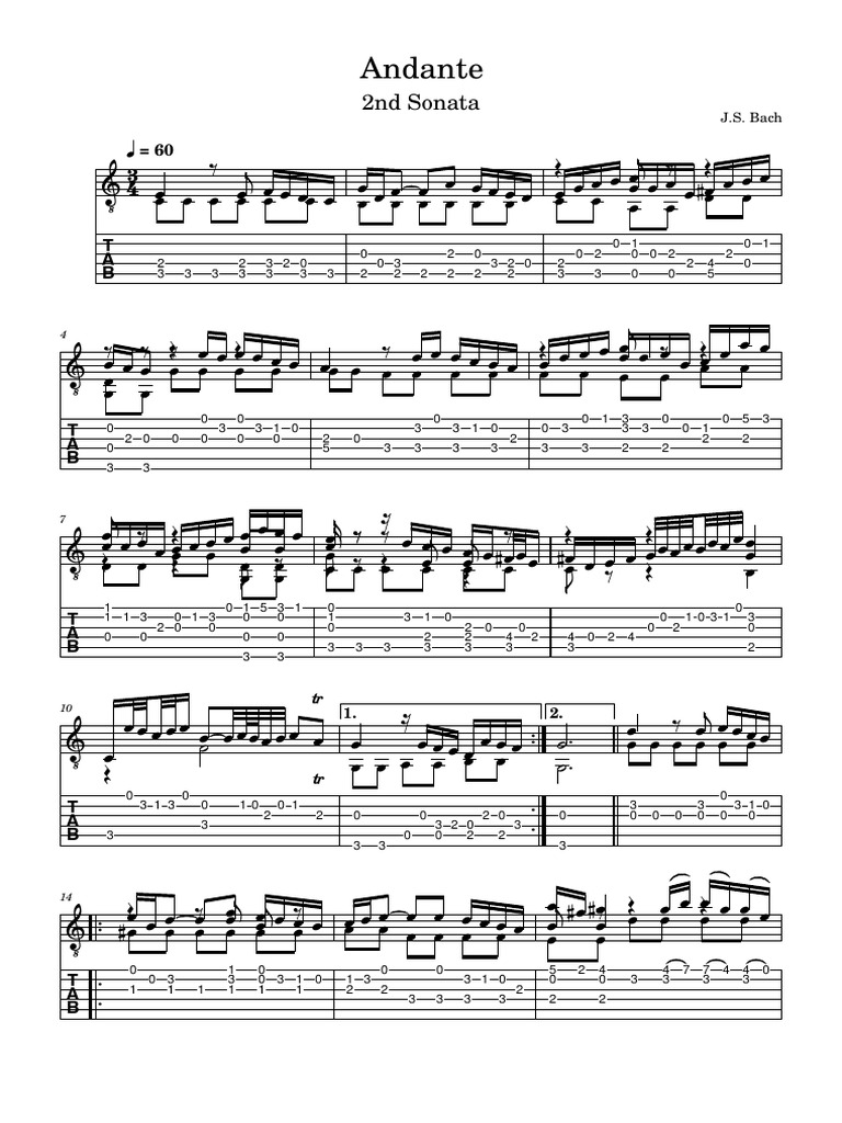 Andante | PDF | Musical Forms | Musical Compositions