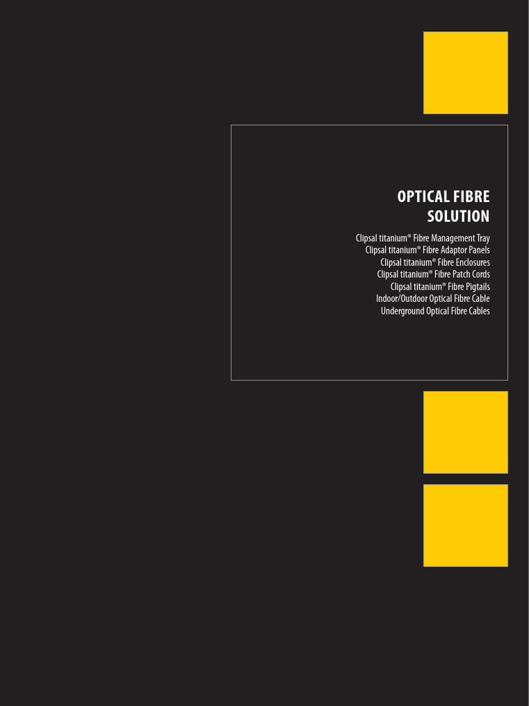 Clipsal Comms W0000733 | PDF | Optical Fiber | Electrical Connector