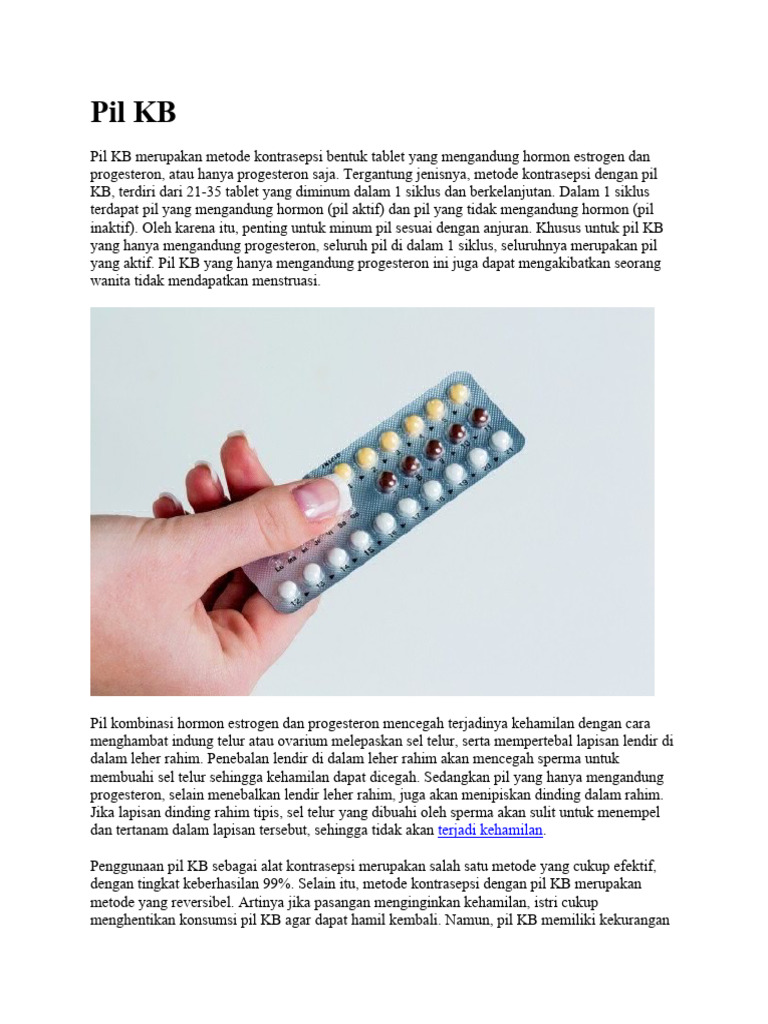 MATERI KIE Pil KB | PDF