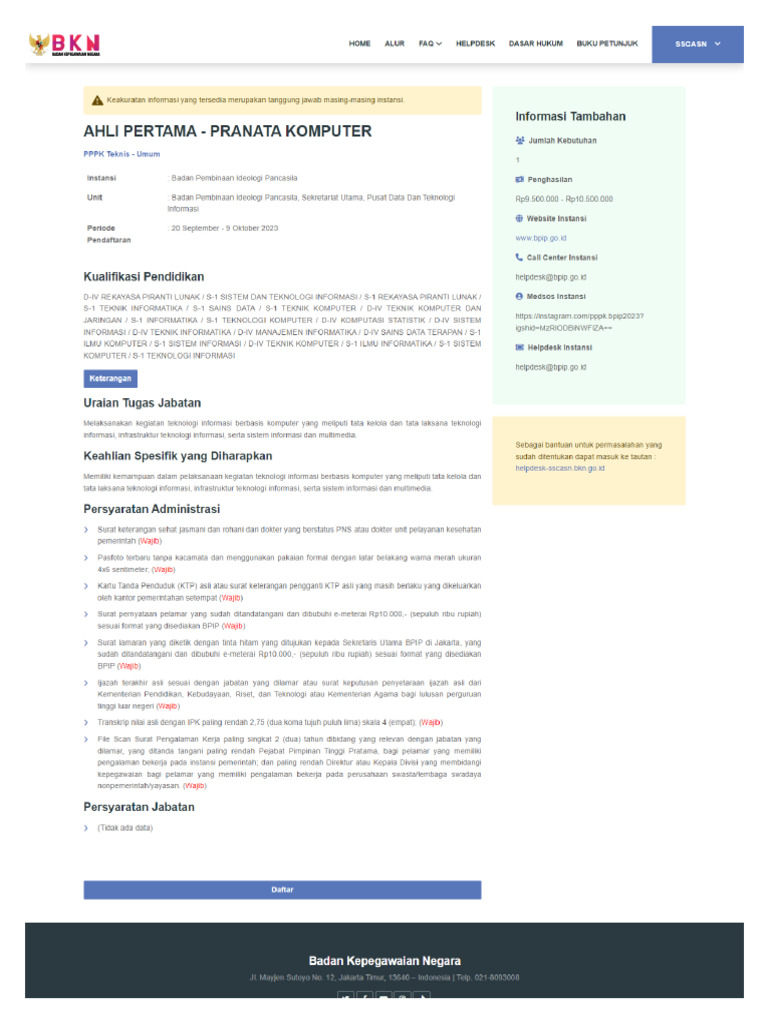 Ahli Pertama - Pranata Komputer | PDF