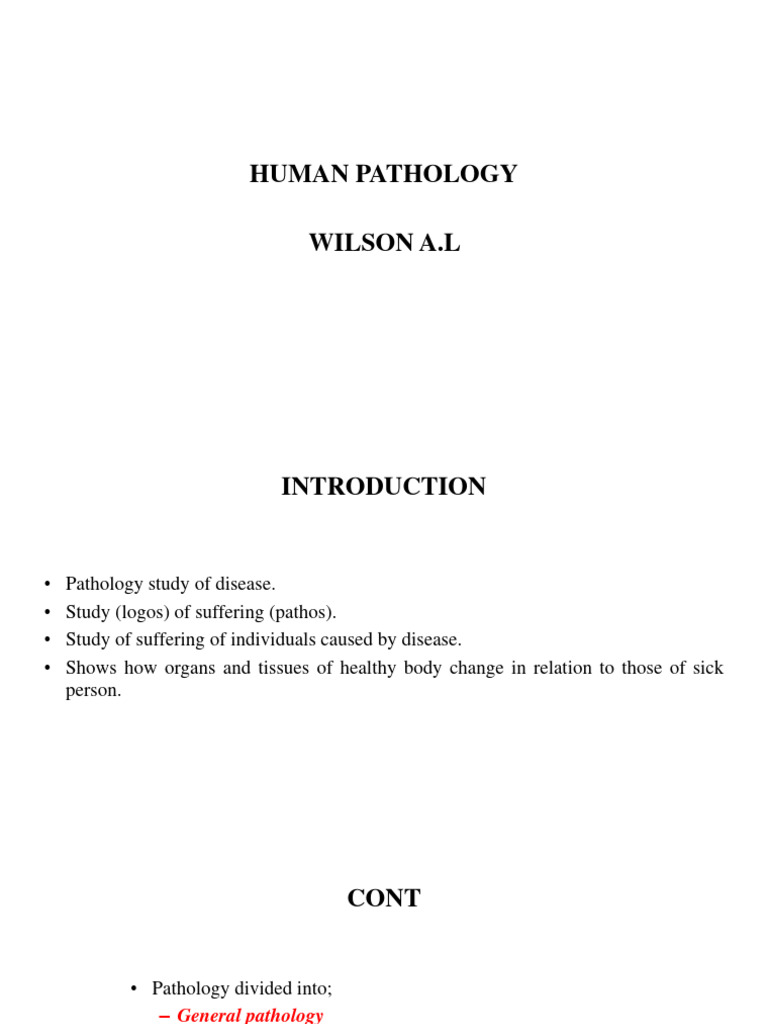 Lecture Notes - Human Pathology | PDF | Pathology | Necrosis