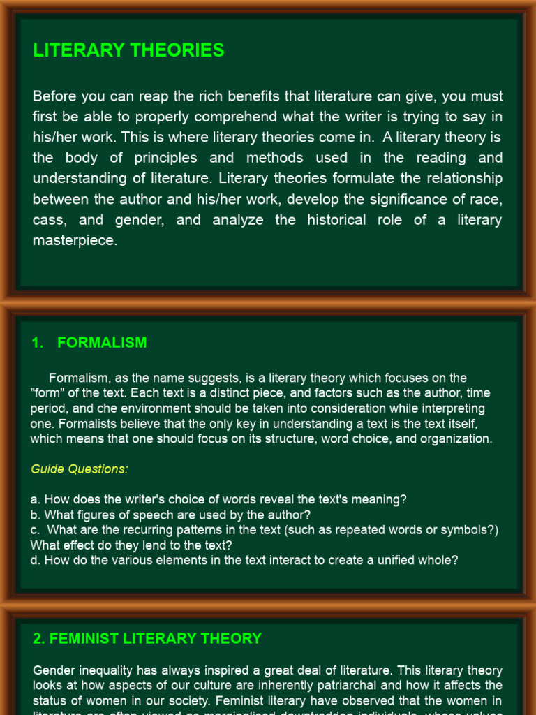 Understanding Literary Theories Explained | PDF | Literary Theory | Gender