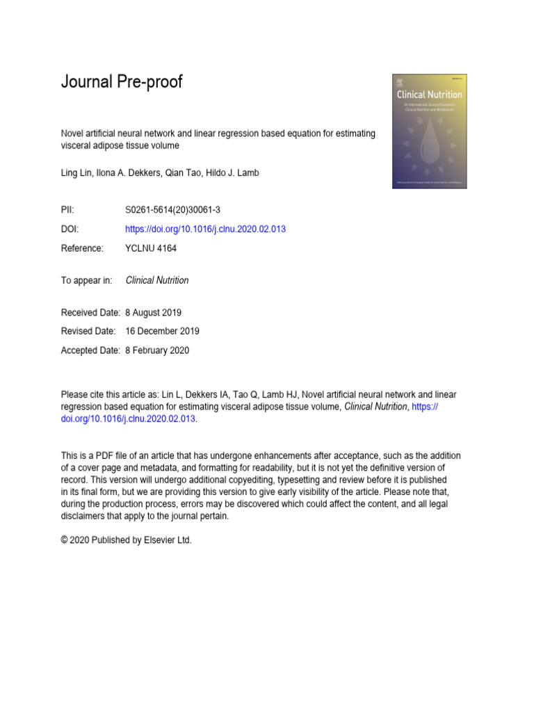 Novel Artificial Neural Network And Linear Regression Based Equation