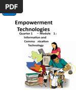 Empowermen T Technologies: Quarter 1 - Module 1 | PDF | Web 2.0 | World ...