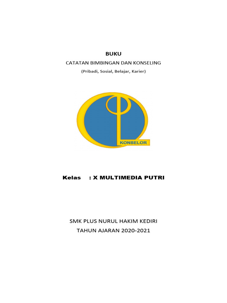 Buku Catatan BK SMK Plus Nurul Hakim | PDF | Seni