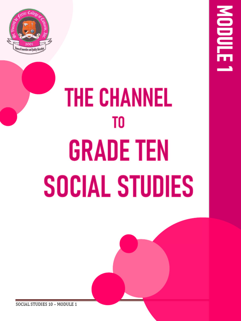 Social Studies 10: Module 1 Overview | PDF | Business | Art