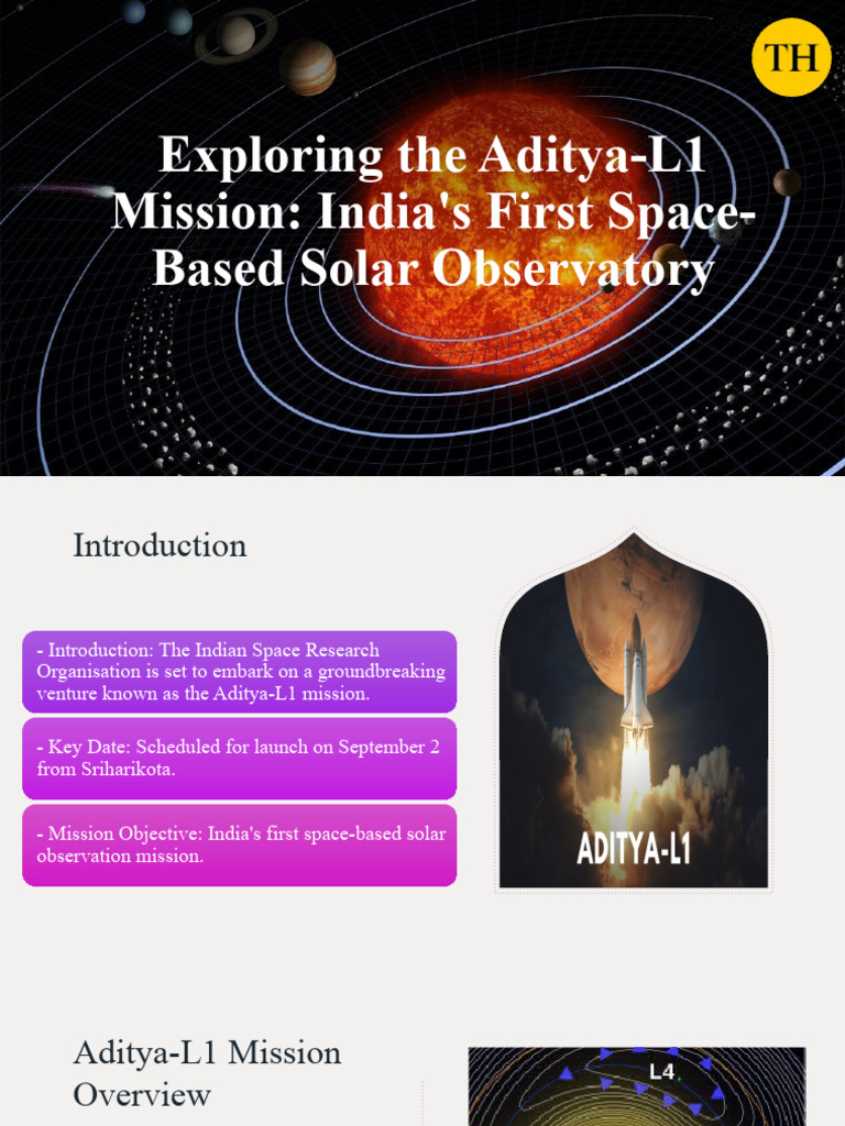 Aditya L 1 Mission | PDF | Sun | Astronomy