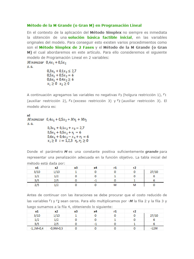 Sistema de Aproximacion de Vogel | PDF | Matemáticas Aplicadas | Matemáticas