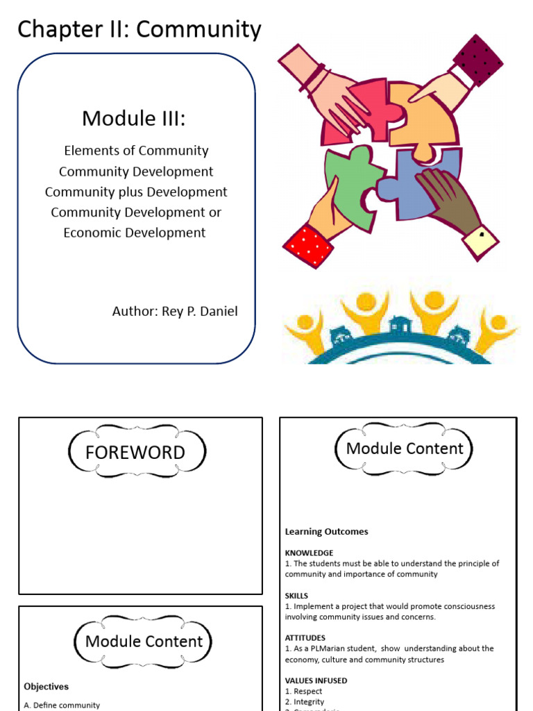 MODULE-III-Elements-of-Community-Community-Development-Community-plus ...