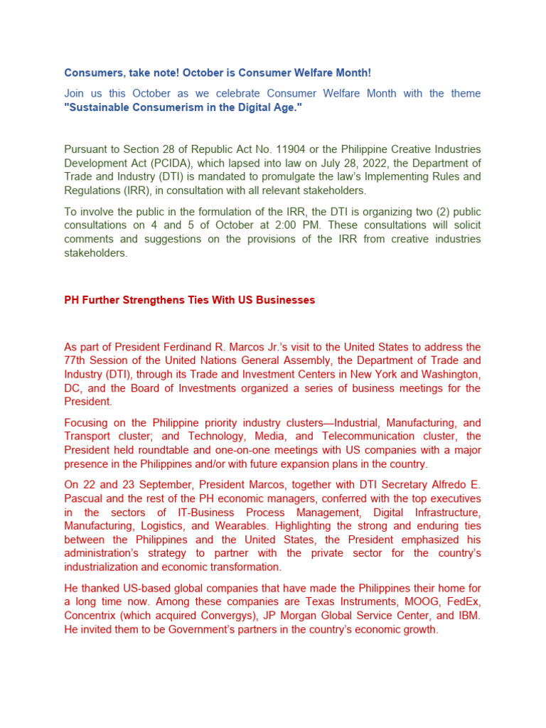 DTI Reviewer 2 | PDF | Inflation | Consumer Price Index