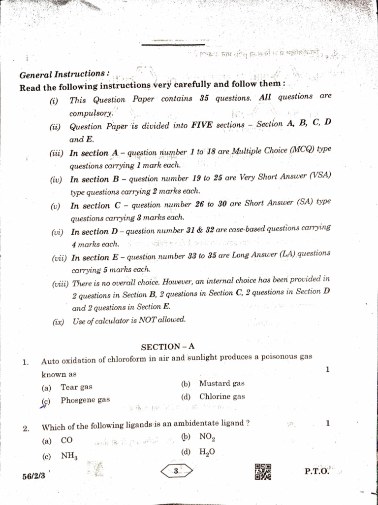 Chemistry Class 12th | PDF