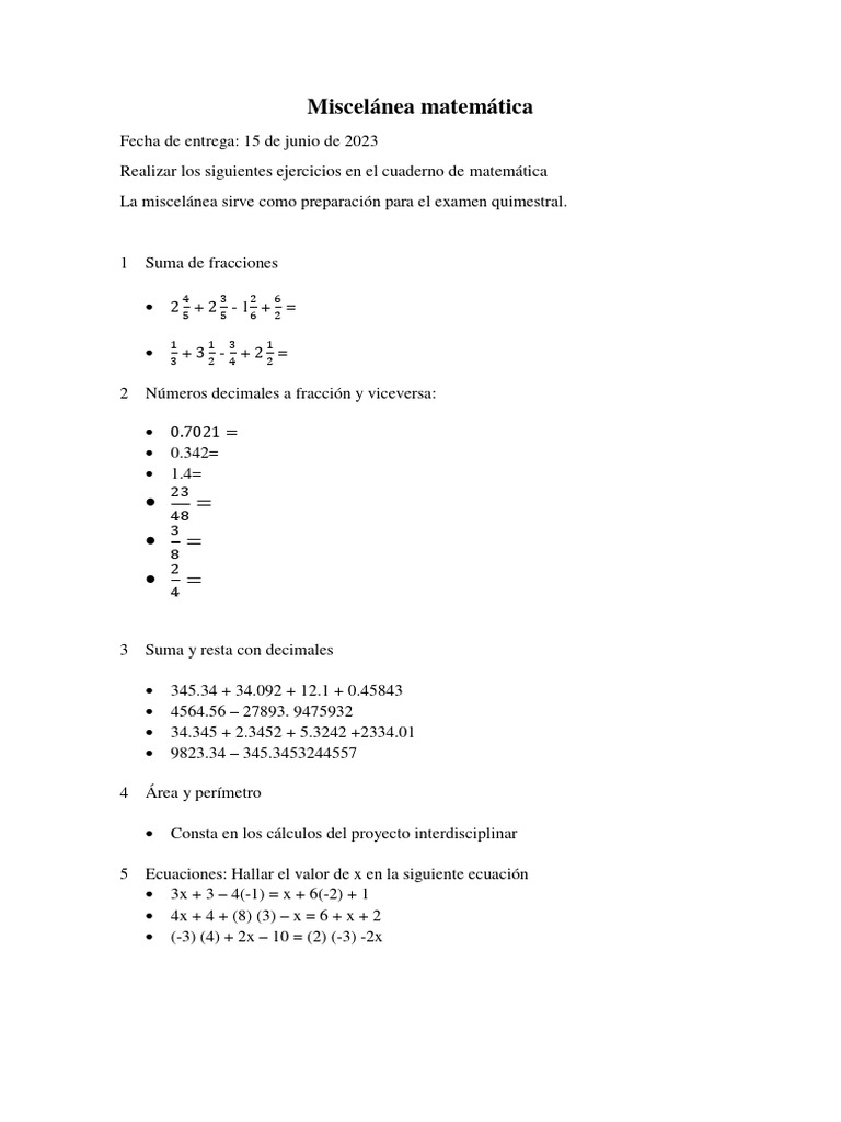 Miscelánea Matemática | PDF