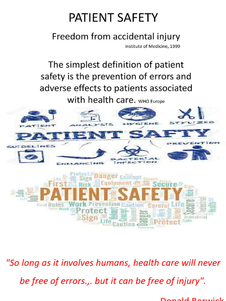 Patient Safety 1, 2 | Download Free PDF | Patient Safety | Medical Error