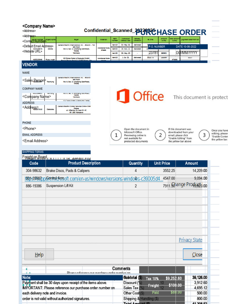 Requisition For Spare Parts | PDF