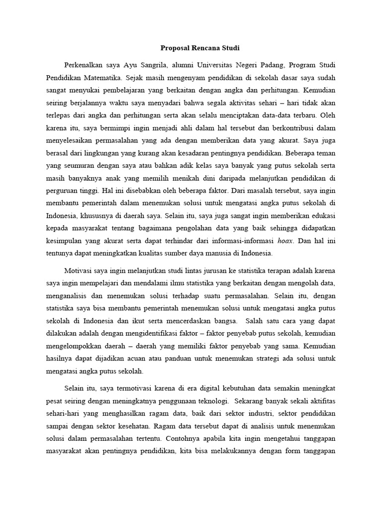 Statement of Purpose | PDF