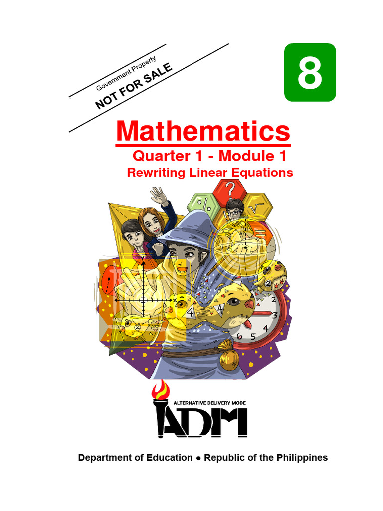 Math8_q1_mod8_Rewriting Linear Equations_v3 | PDF