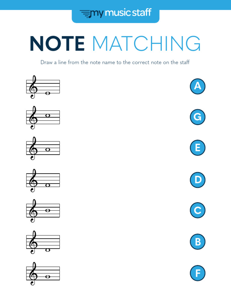 Note Name Matching | PDF