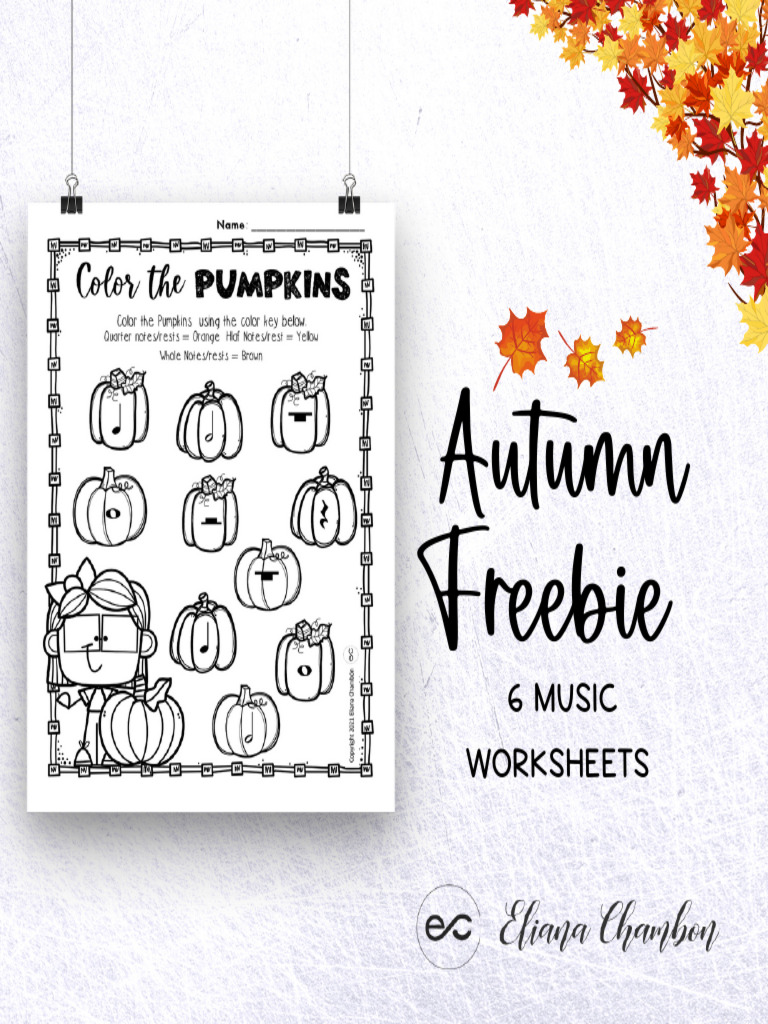 Autumn Freebie: 6 Music Worksheets | PDF | Artistic Techniques ...