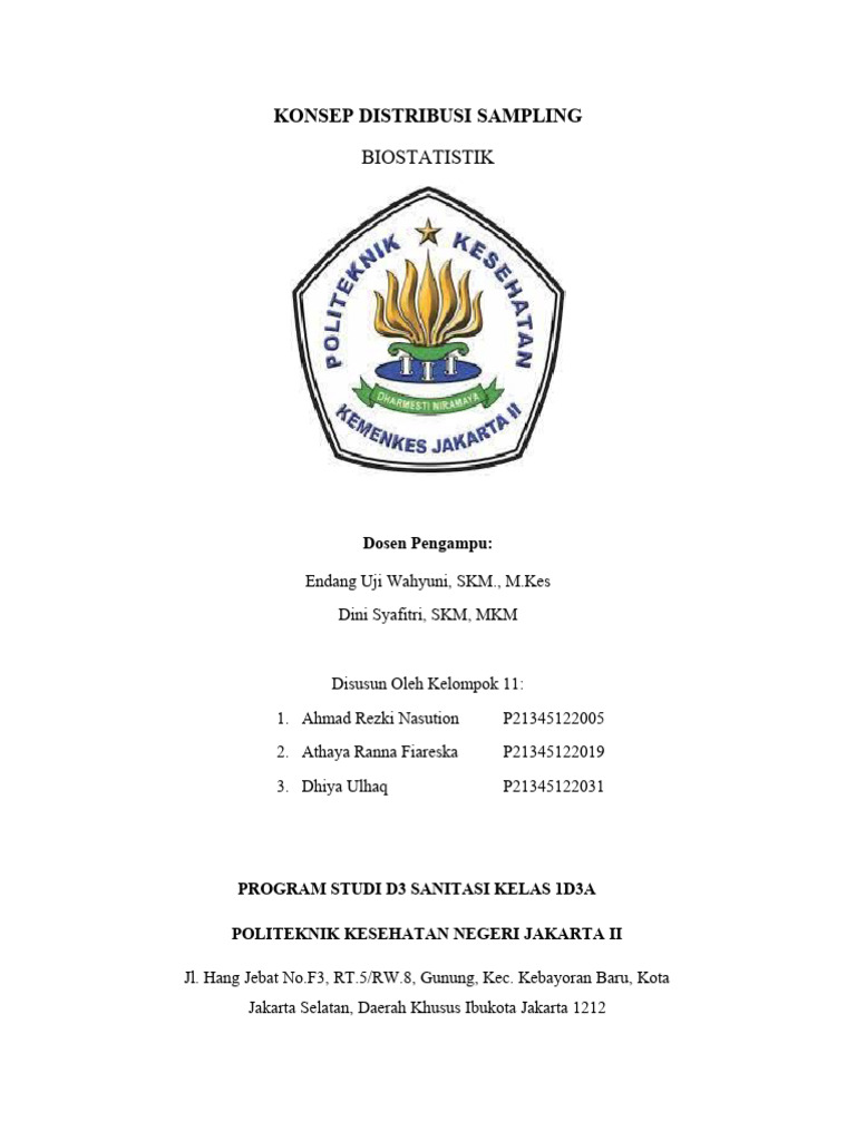 Pertemuan 10 - Konsep Distribusi Sampling | PDF