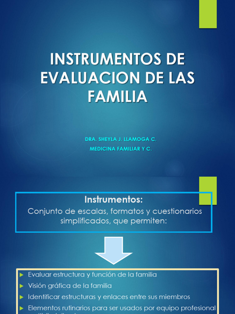 Instrumentos de Evaluación de Las Familias | PDF | Evaluación | Familia