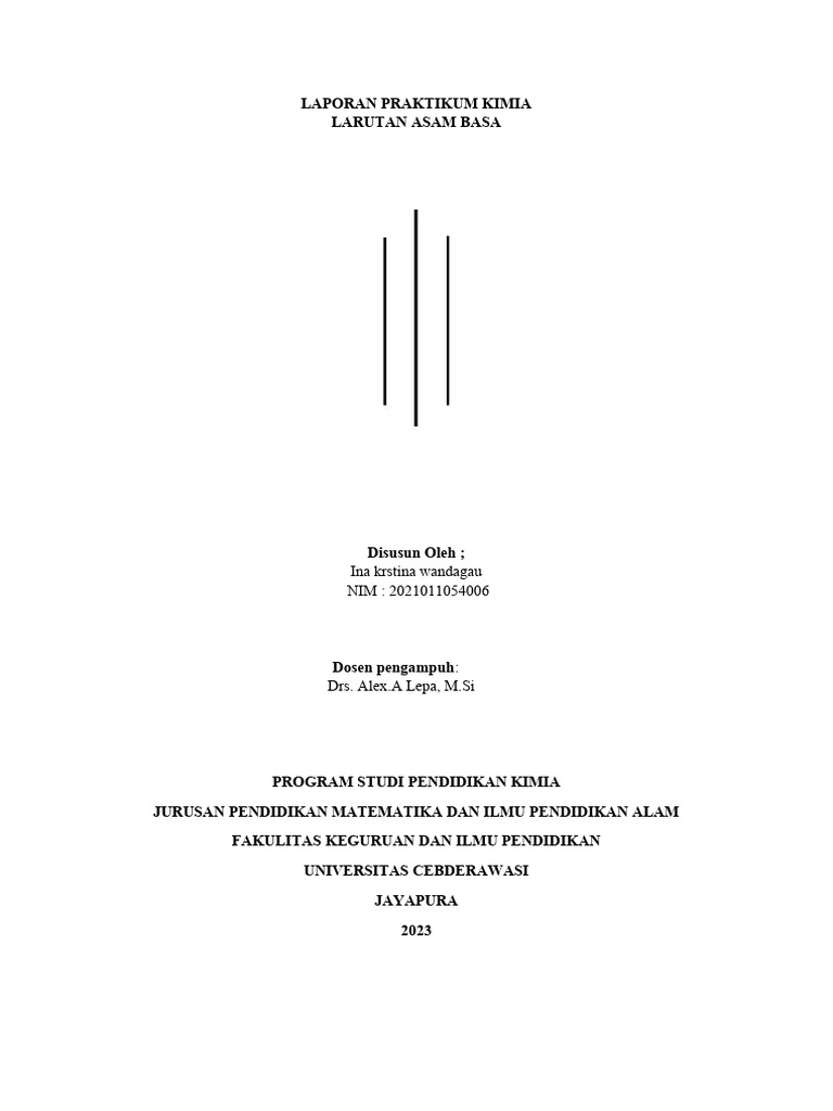 Tugas Membuat Rancagan Kimia (SBM) | PDF