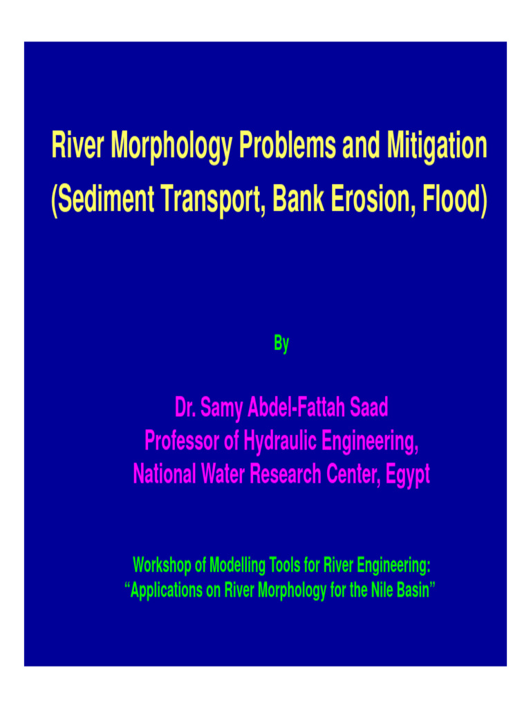 River Morphology | PDF | Flood | Sediment