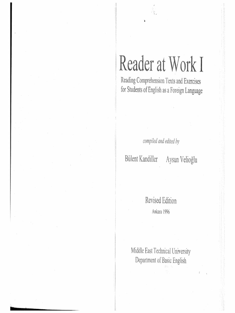 Reader at Work 1 | PDF