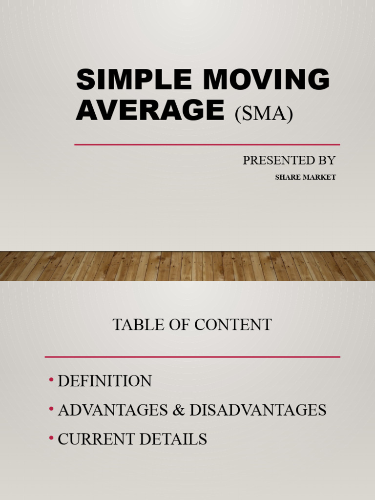 Simple Moving Average (Sma) | PDF
