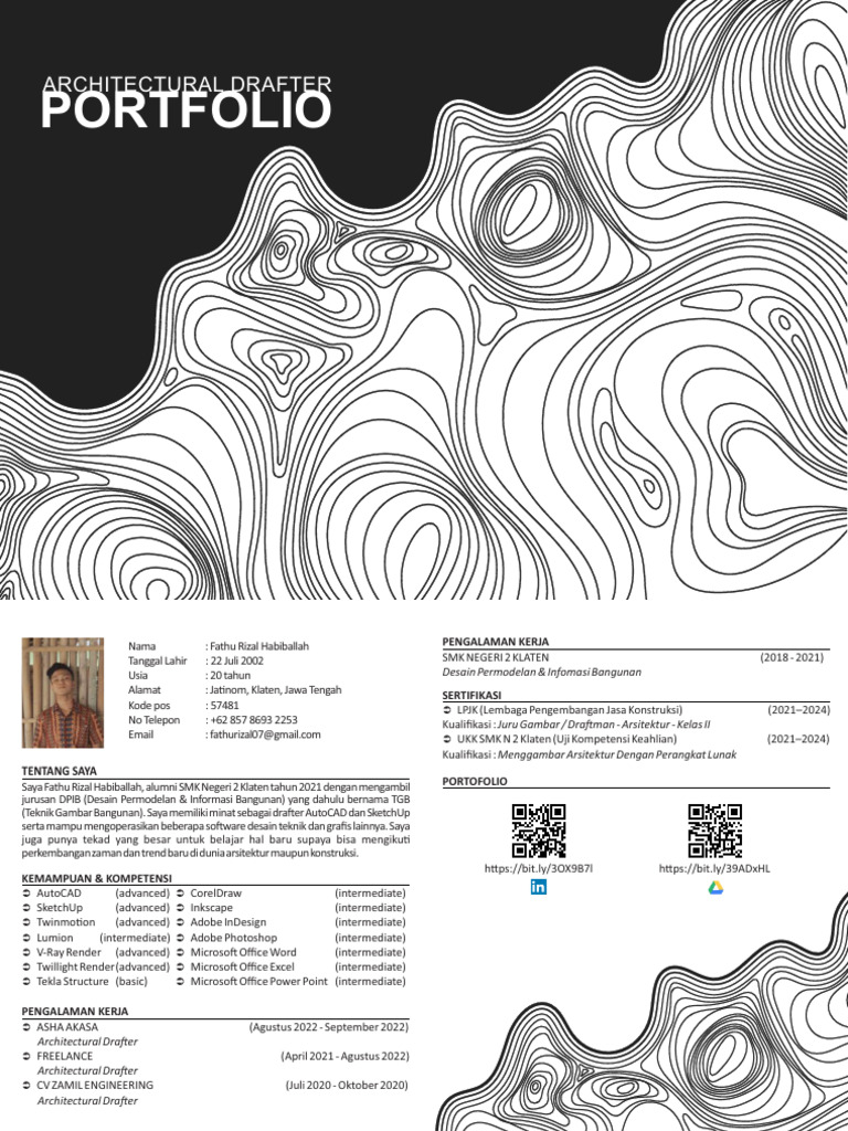 Fathu Rizal Habiballah Portofolio Arsitektural Drafter 2022 Pdf