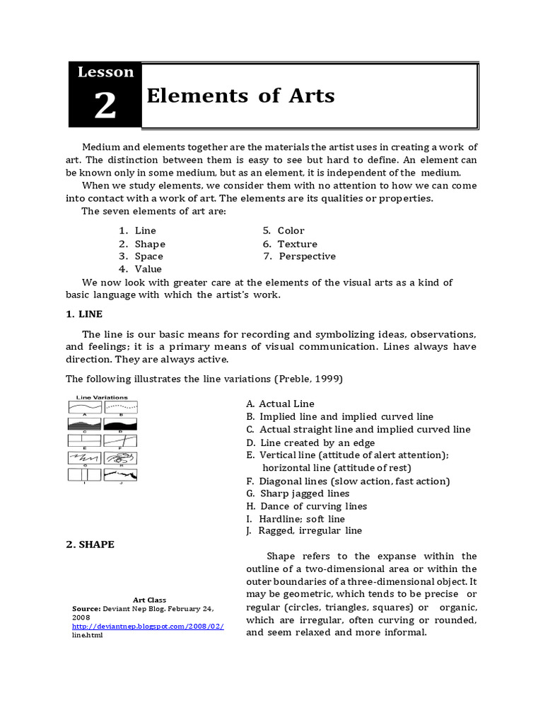 Elements of Arts | PDF