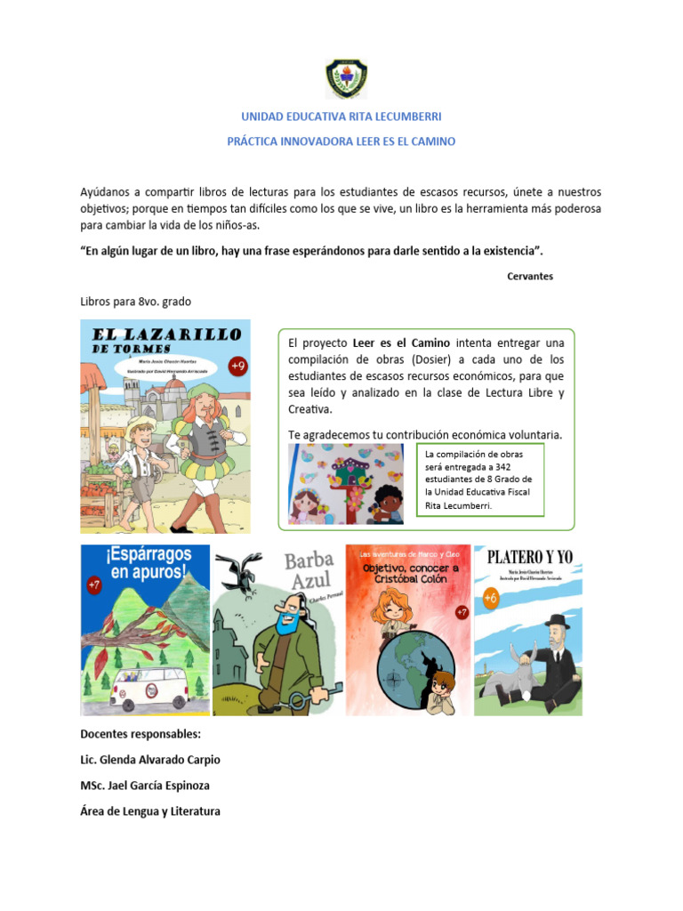 La Lectura Es El Camino, Versión 2 | PDF