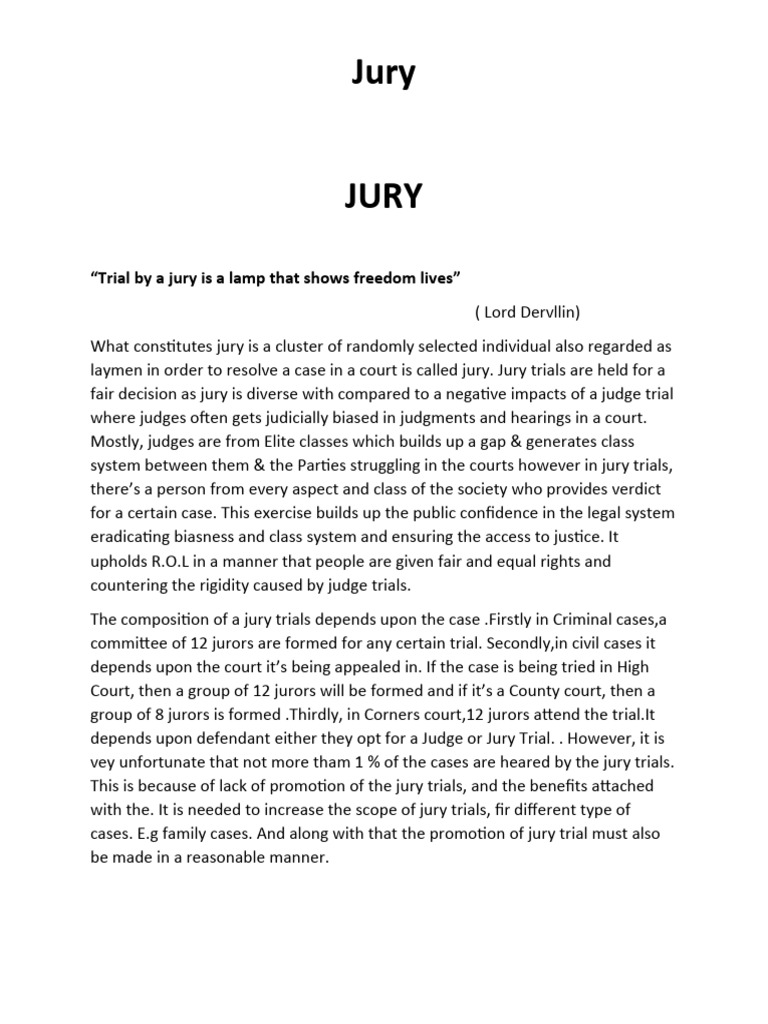 Jury 2 | Download Free PDF | Jury Trial | Trials