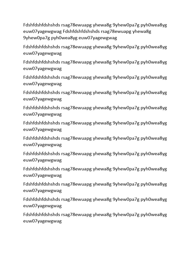 Placeholder Text Analysis | PDF