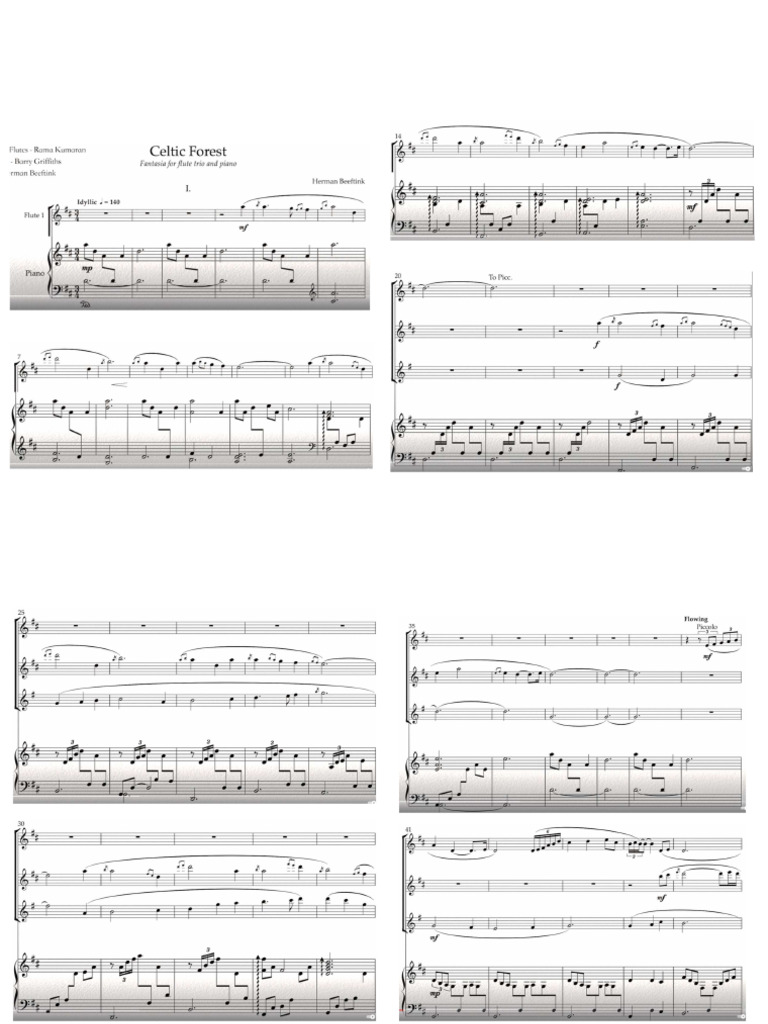 Celtic Forest Piano e Flauto | PDF