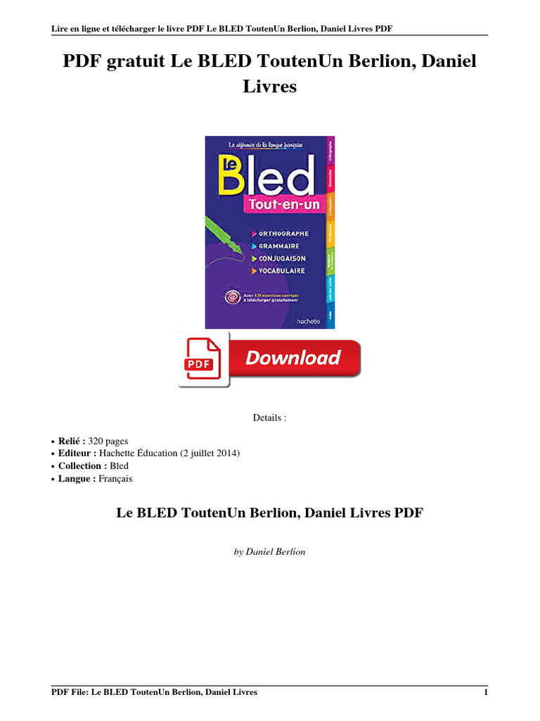 Le BLED Tout-en-Un PDF Gratuit | PDF