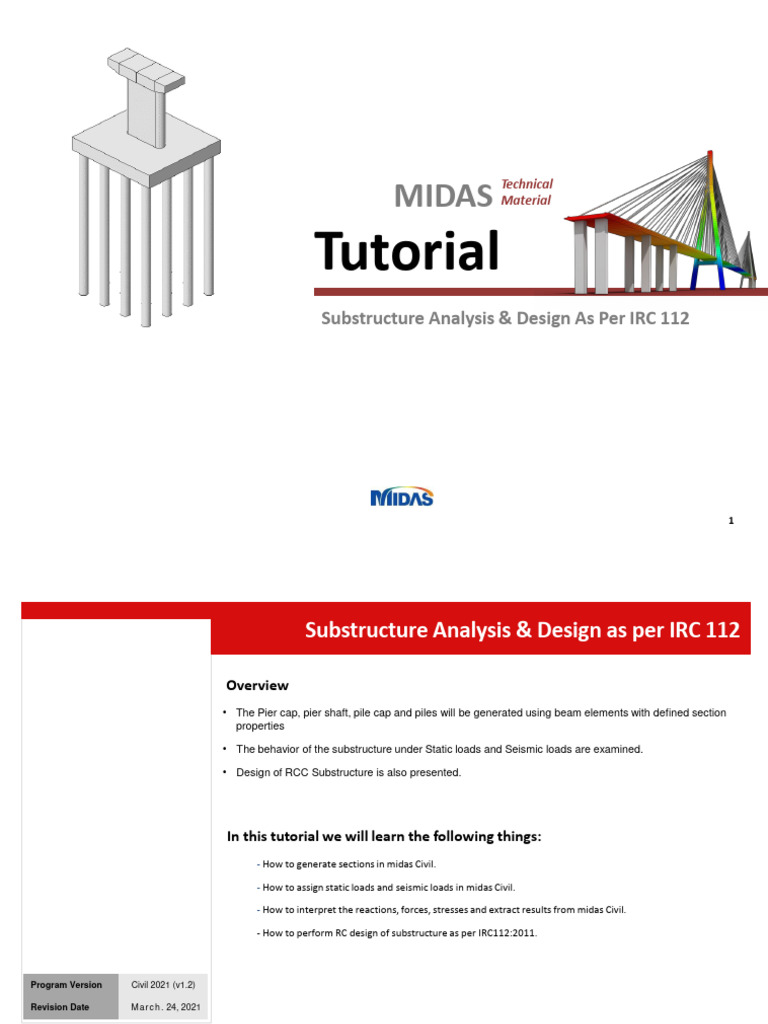 Substructure Design Tutorial for IRC 112 | PDF | Deep Foundation ...