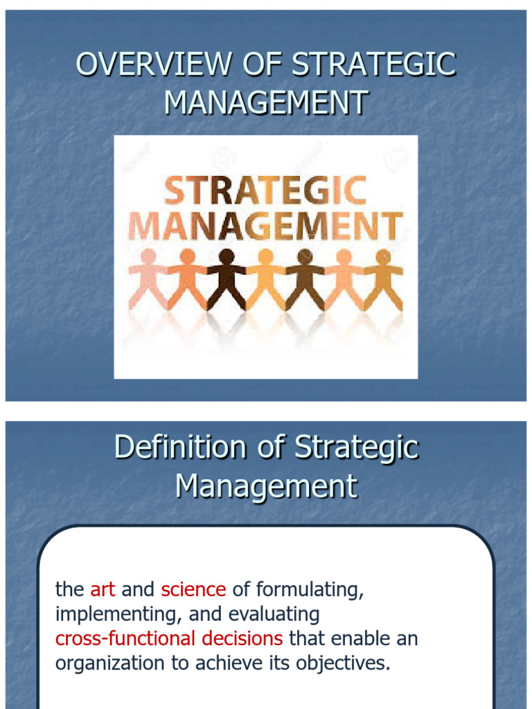 Overview of Strategic Management | PDF | Strategic Management ...