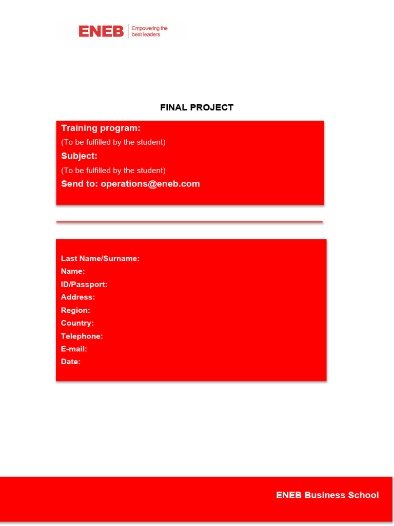 Final Project Submission Guidelines | PDF | Warehouse | Bibliography
