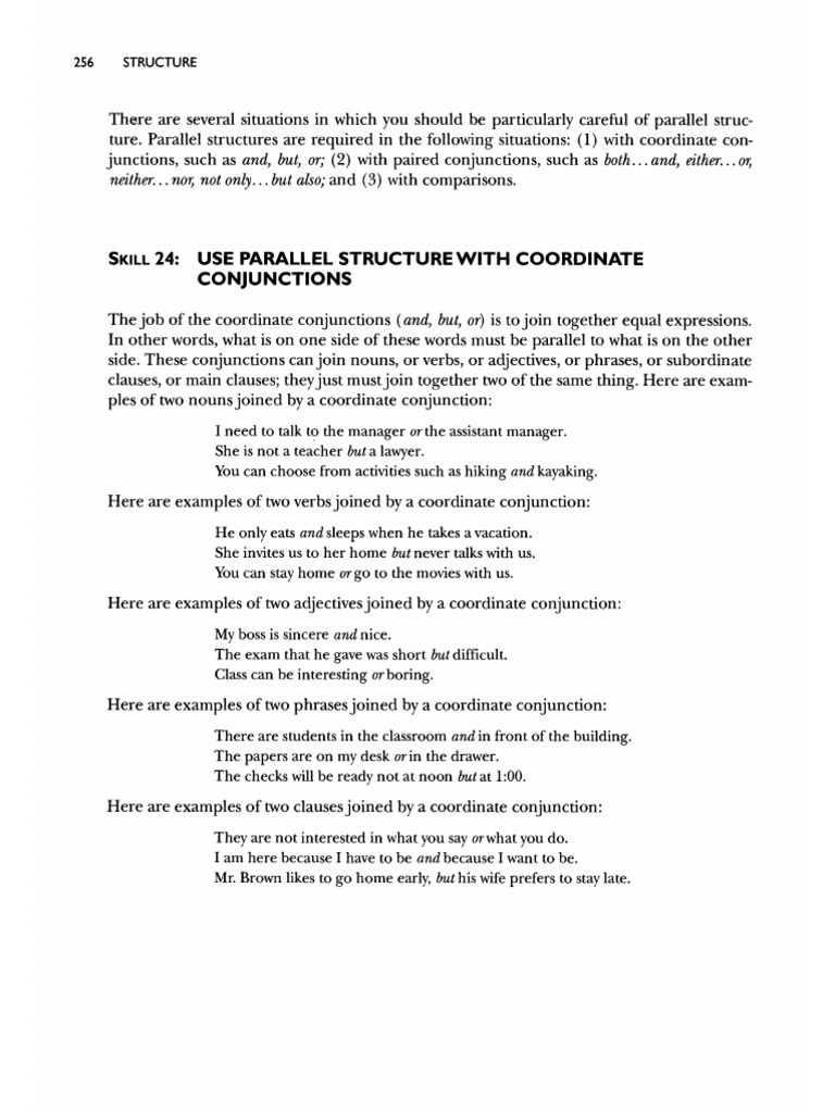 Meeting 3 - Parallel Structure | PDF