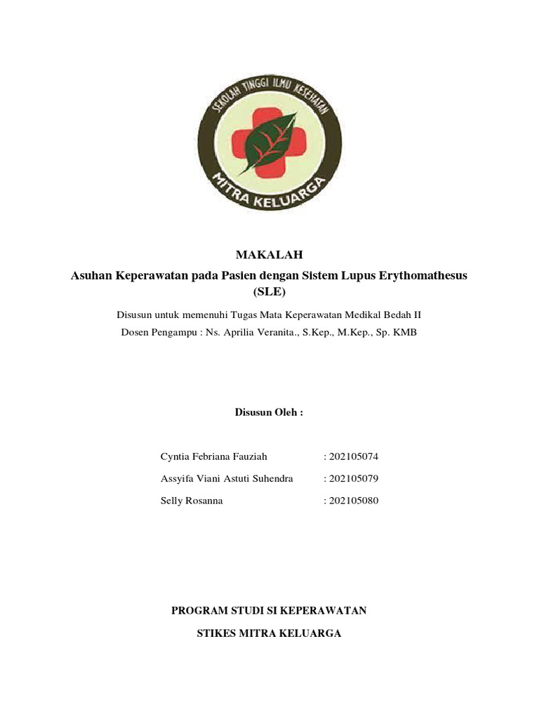 Askep Sle B | PDF | Kesehatan Holistik