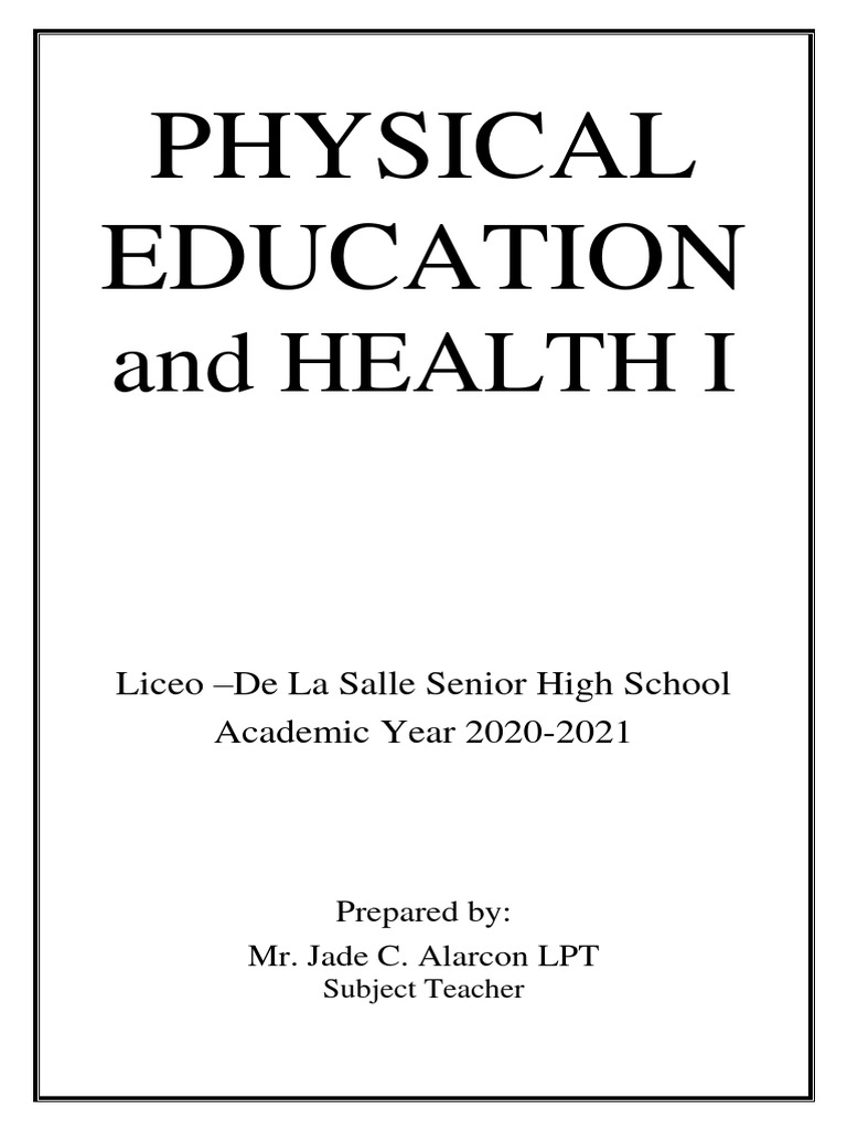 Peh1 Fitt Principles | PDF | Strength Training | Aerobic Exercise